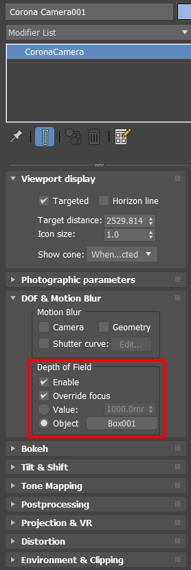How to use the Corona Camera in 3ds Max? – Chaos Help Center