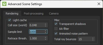 Visible artifacts, flickering splotches or dark spots in animation renderings with Chaos Vantage ...