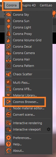 How to Use Chaos Cosmos Assets - C4D – Chaos Help Center