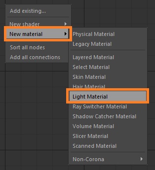 Corona Light Material - C4D – Chaos Help Center