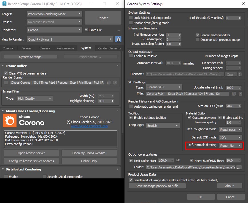 New Bump/Normal Filtering in Corona – Chaos Help Center