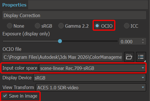 Working with the 3ds Max color management (new OCIO defaults) – Chaos ...