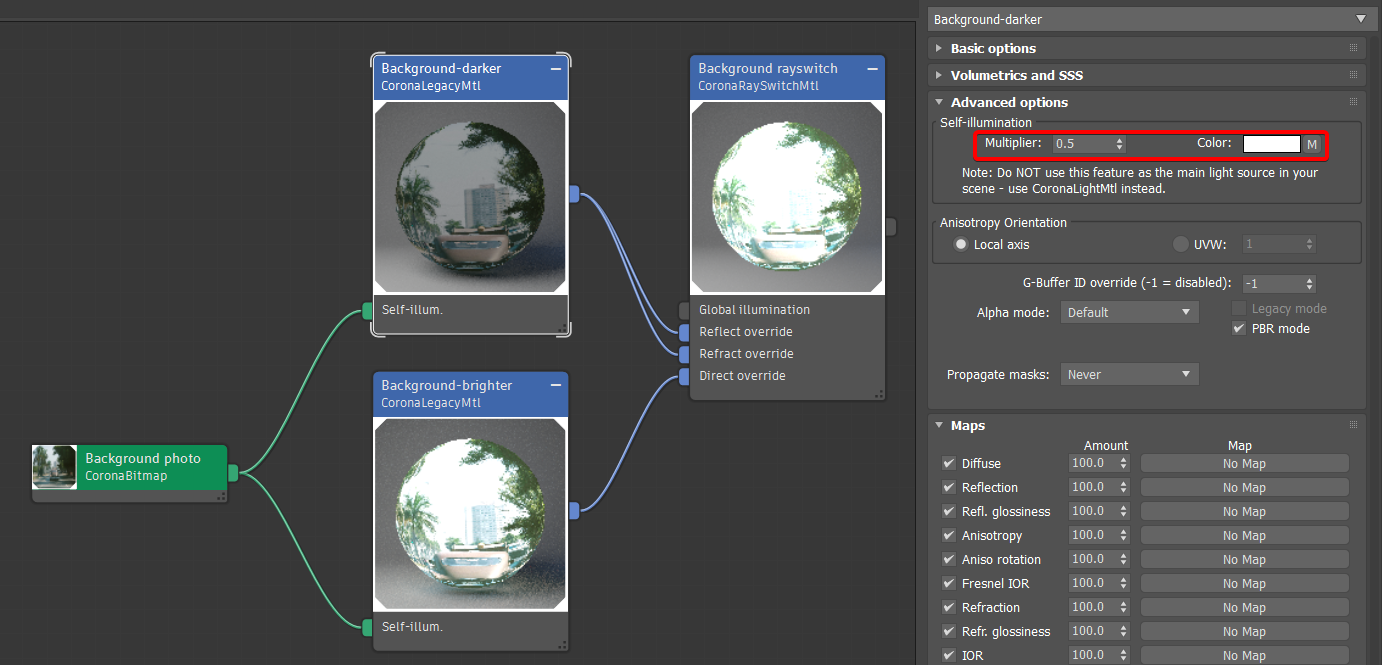 How to create a background material in Corona for 3ds Max? – Chaos Help ...
