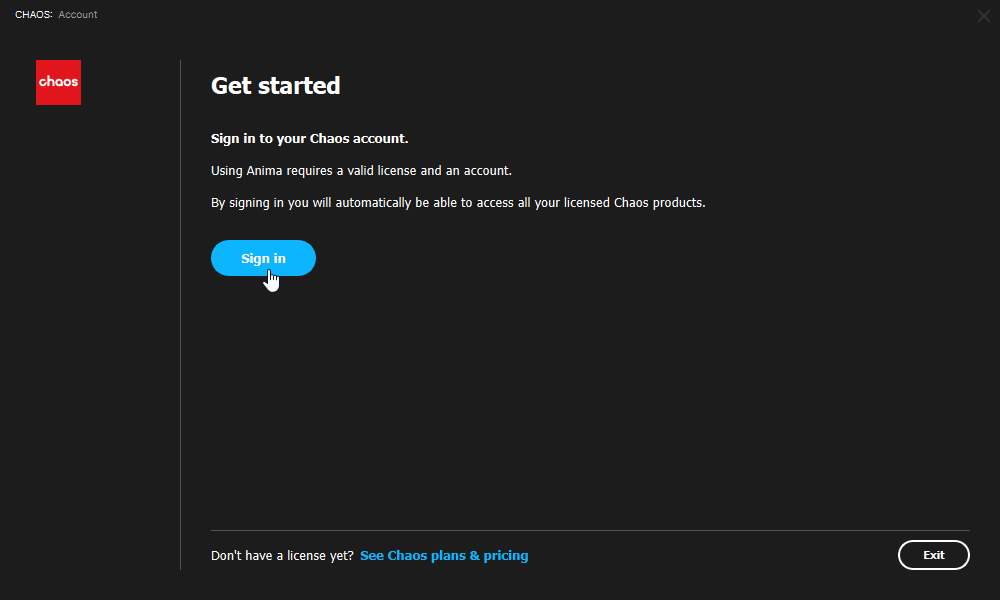 Installing Chaos Anima 6 – Chaos Help Center