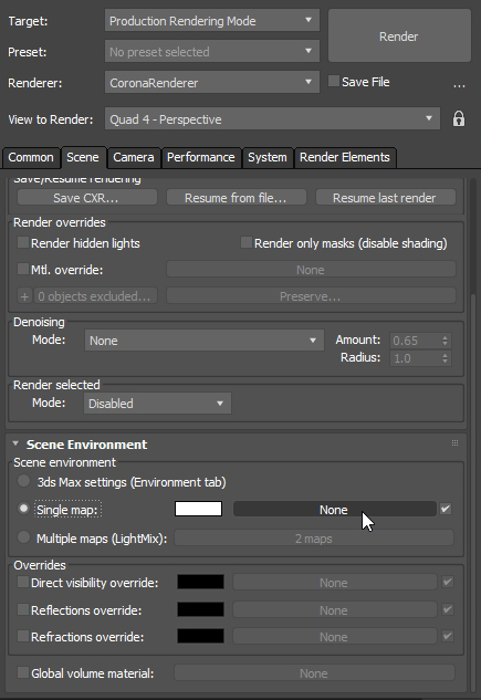How to set up HDRI environment in Corona for 3ds Max? – Chaos Help Center