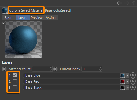 Corona Select Material - C4D – Chaos Help Center